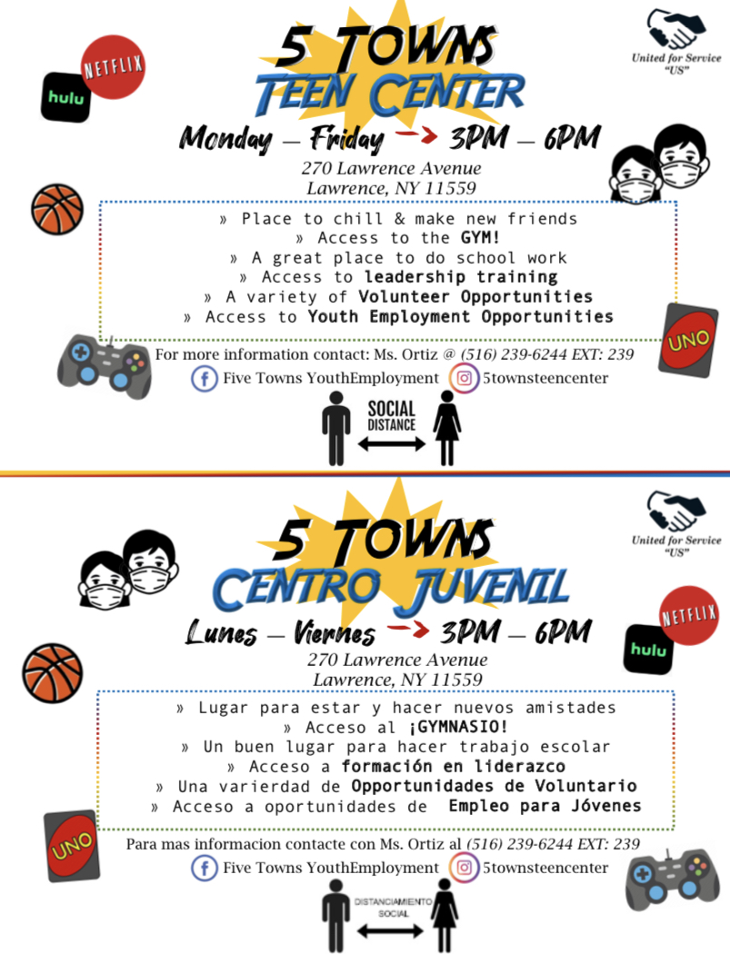 FTCC Teen Center Program – Five Towns Community Center, Inc.